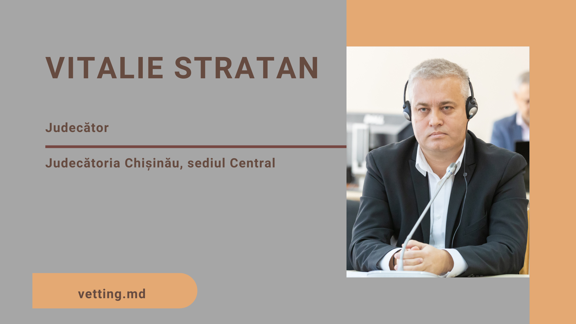 Audierea judecătorului Vitalie Stratan - Comisia „Pre-Vetting”