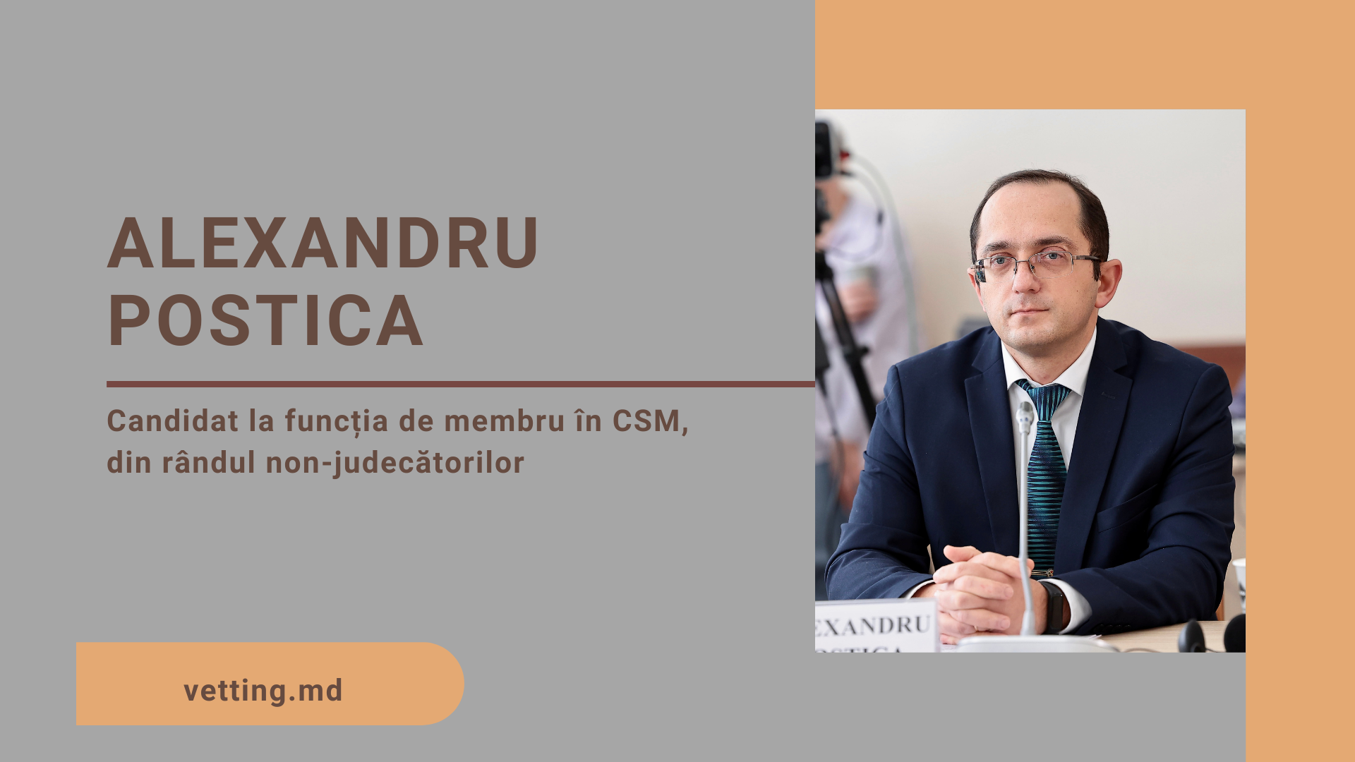 Public hearing of Alexandru Postica - "Pre-Vetting" Commission