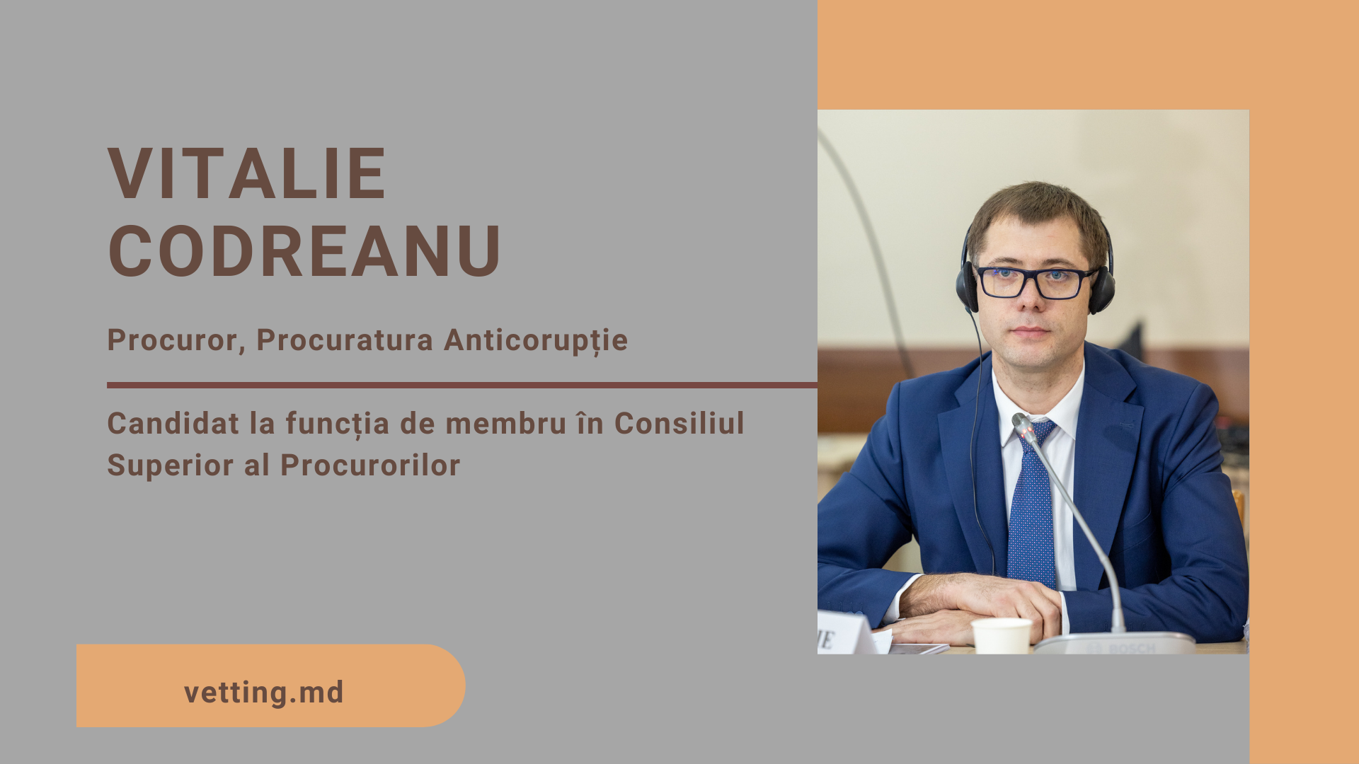 Audierea publică a lui Vitalie Codreanu - Comisia „Pre-Vetting”