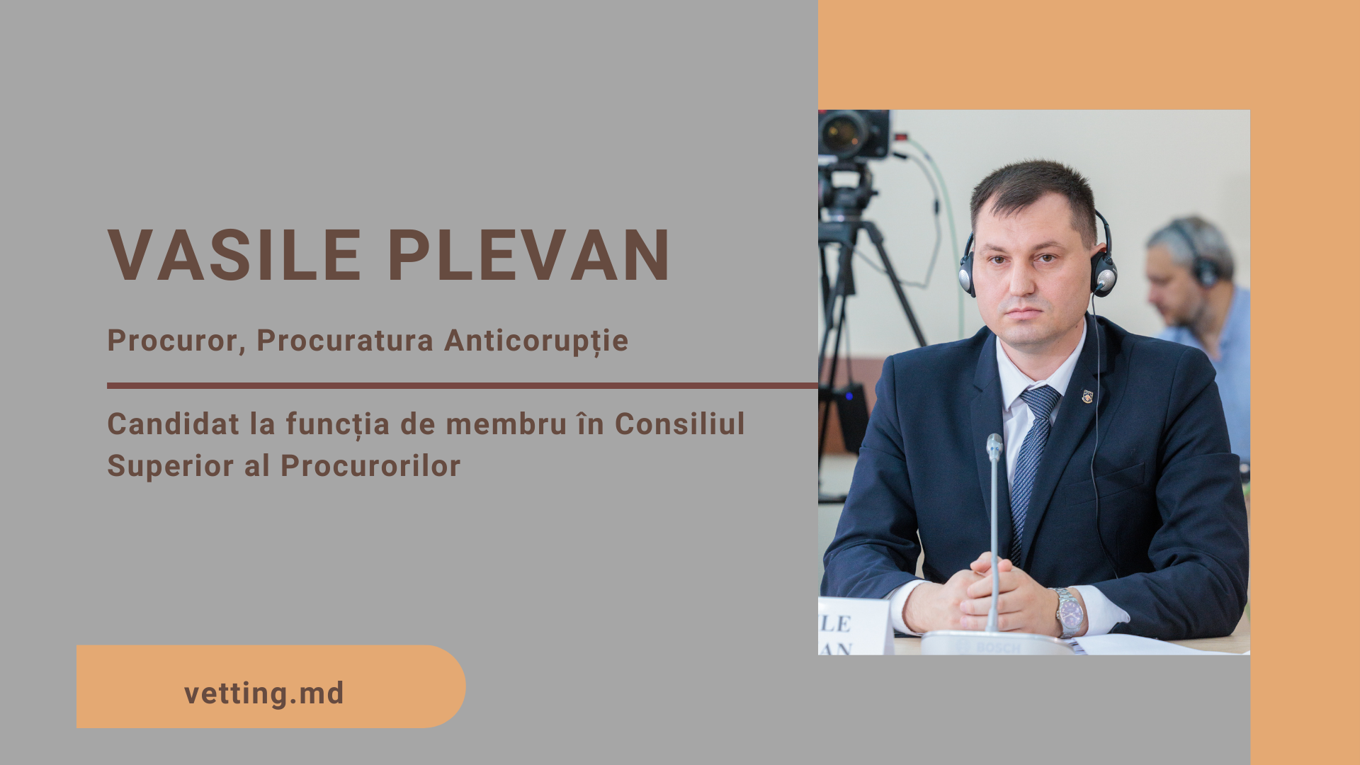 Audierea publică a lui Vasile Plevan - Comisia „Pre-Vetting”